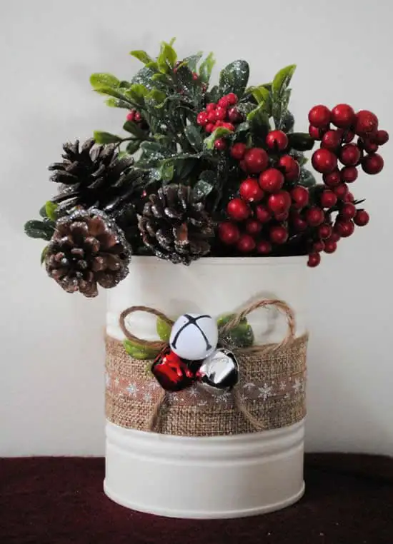 20 diy ιδέες χριστουγεννιάτικης διακόσμησης από μεταλλικά κουτιά ...