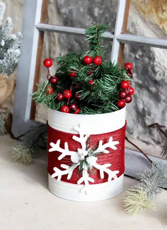 20 diy ιδέες χριστουγεννιάτικης διακόσμησης από μεταλλικά κουτιά ...
